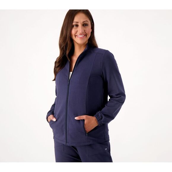 zuda | Jackets & Coats | Zuda Womens Plus Sz Jacket X Knit Twill ...